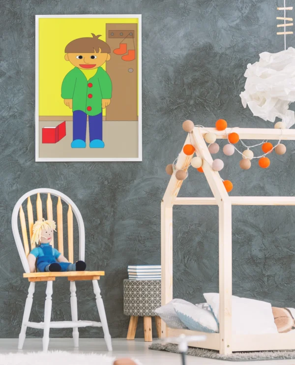 Boy Kids Wall Art For Kids Bedroom And Kids Nursery